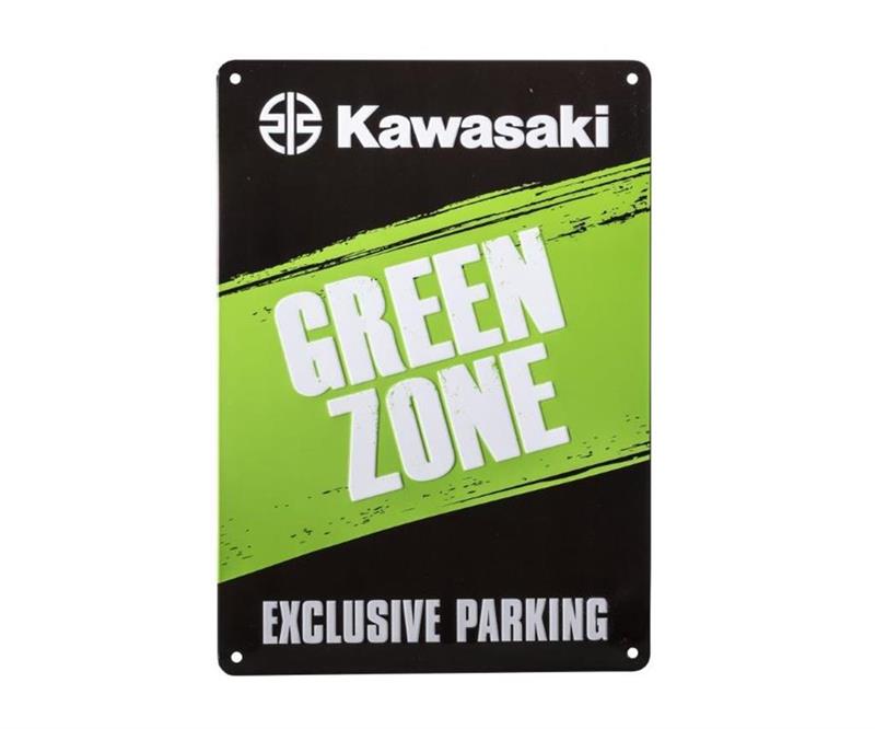 Green zone parking sign – Drayton Croft Motorcycles